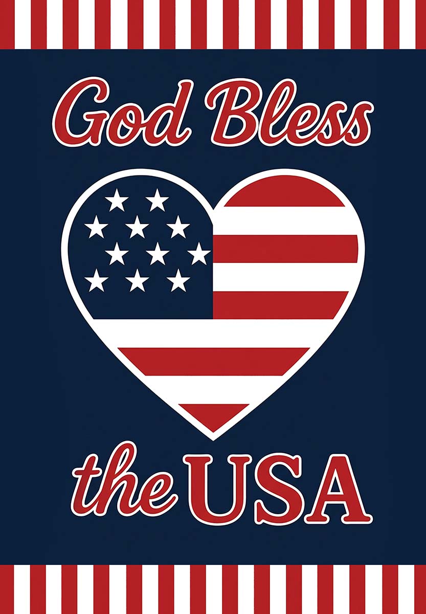 GOD BLESS THE USA – Charleston Garden Flags