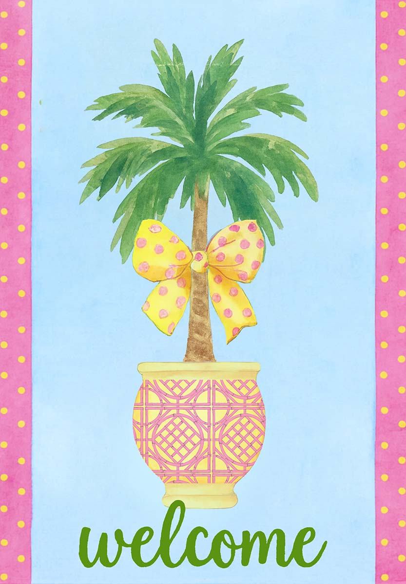 WELCOME PALM TREE – Charleston Garden Flags